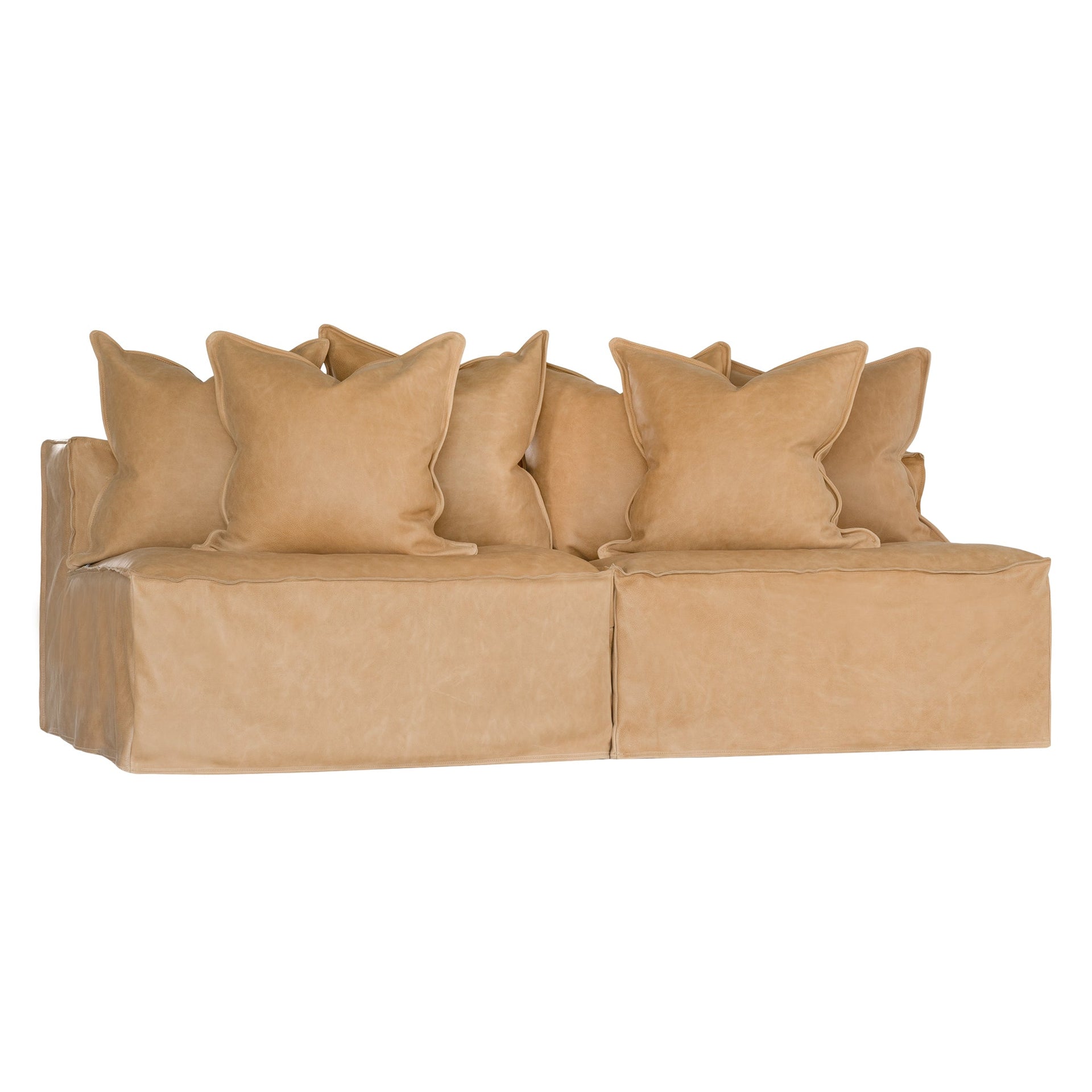 Hendrix Sofa | Tan Leather – Uniqwa Collections