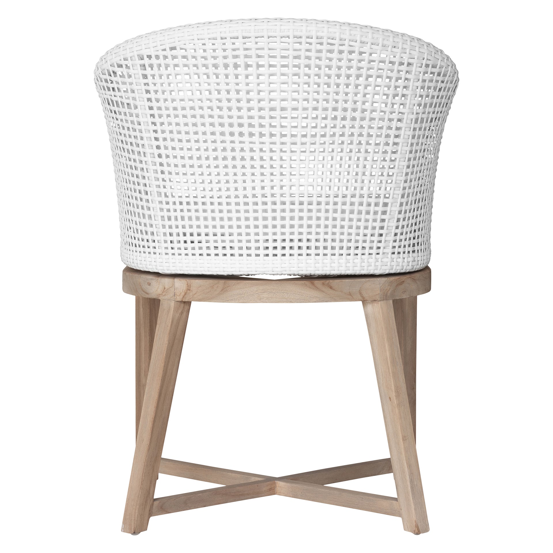 Tula Dining Chair | Polyrattan | White – Uniqwa Collections