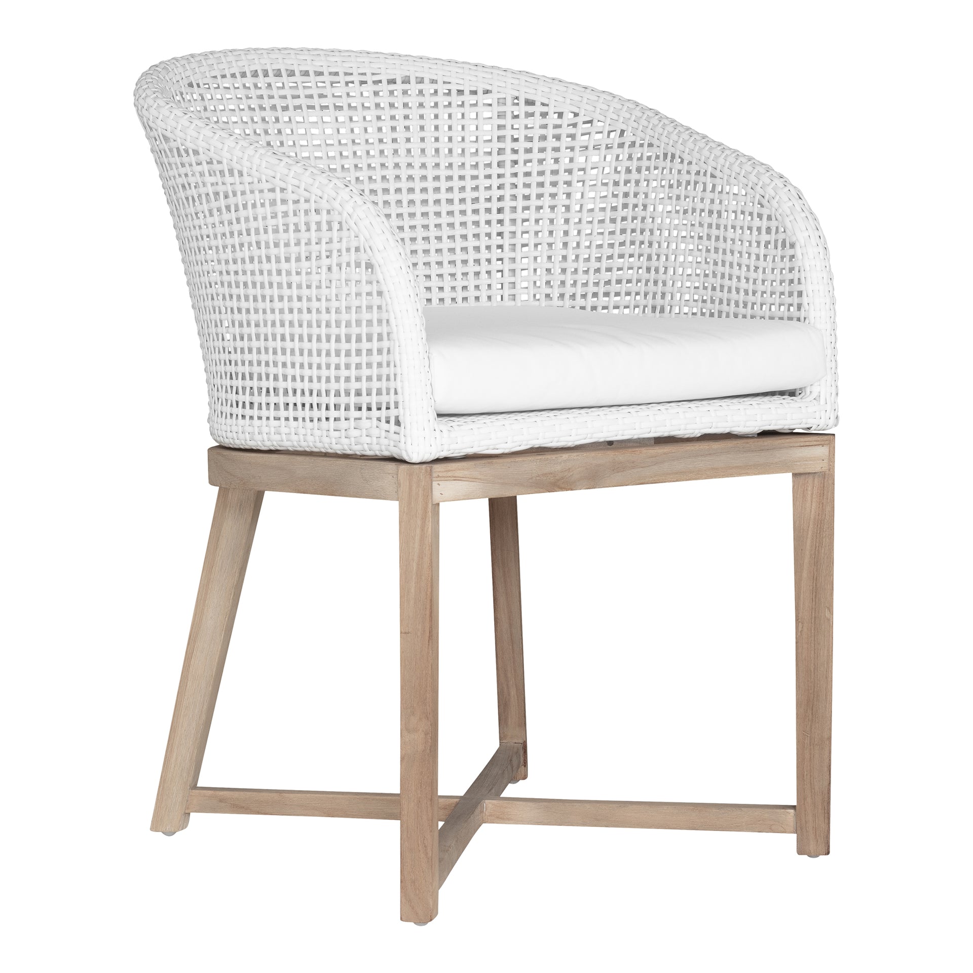 Tula Dining Chair | Polyrattan | White – Uniqwa Collections